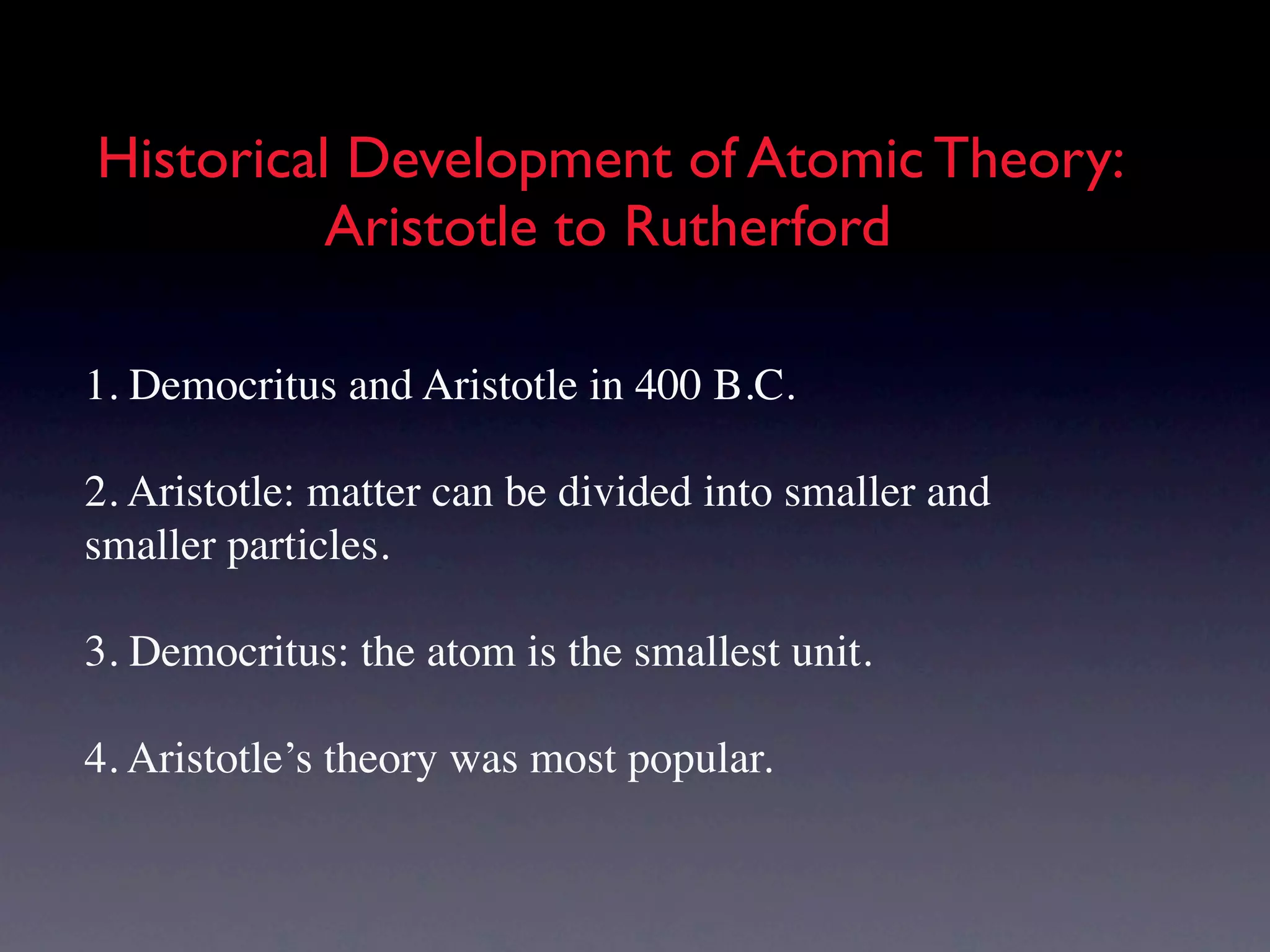 Historical Development of Atomic Theory | ZIP