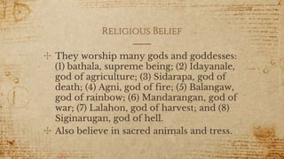 Juan de Plasencia " Custom of the Tagalogs " | PPTX