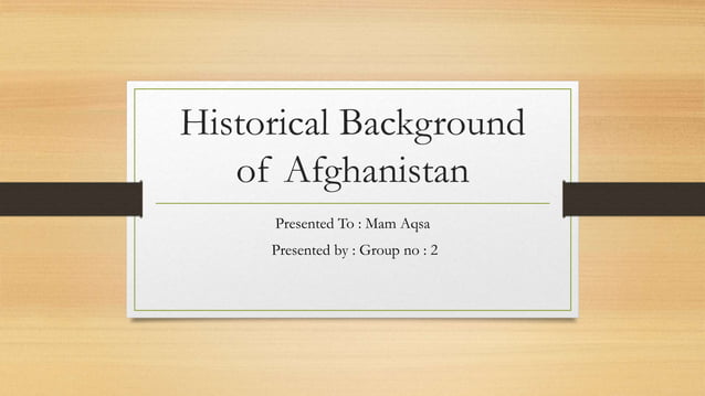 Historical background ppt | PPTX