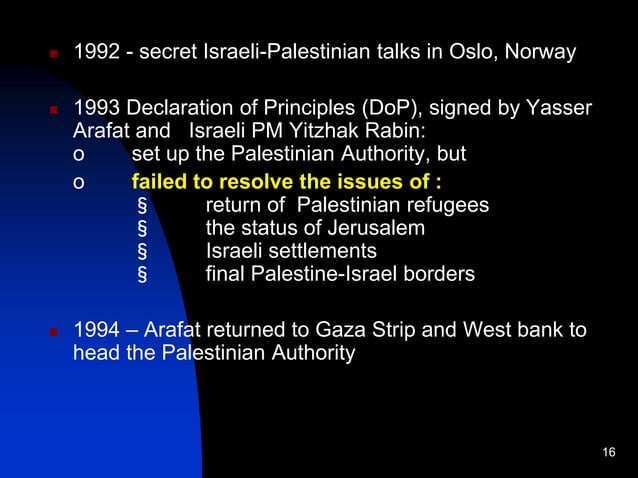 historical backr=ground to israeli palestine problem.ppt