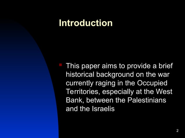 historical backr=ground to israeli palestine problem.ppt