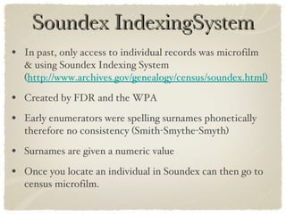 Historical census | PPT