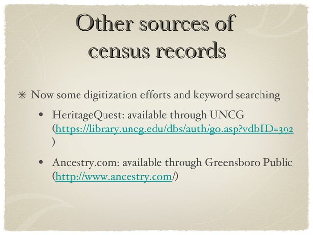 Historical census | PPT