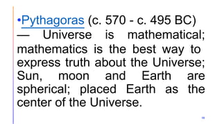 Historical concept of the universe pptxs. | PPT