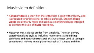 Historical context of music videos | PPT