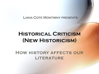 Historical Criticism | PPT