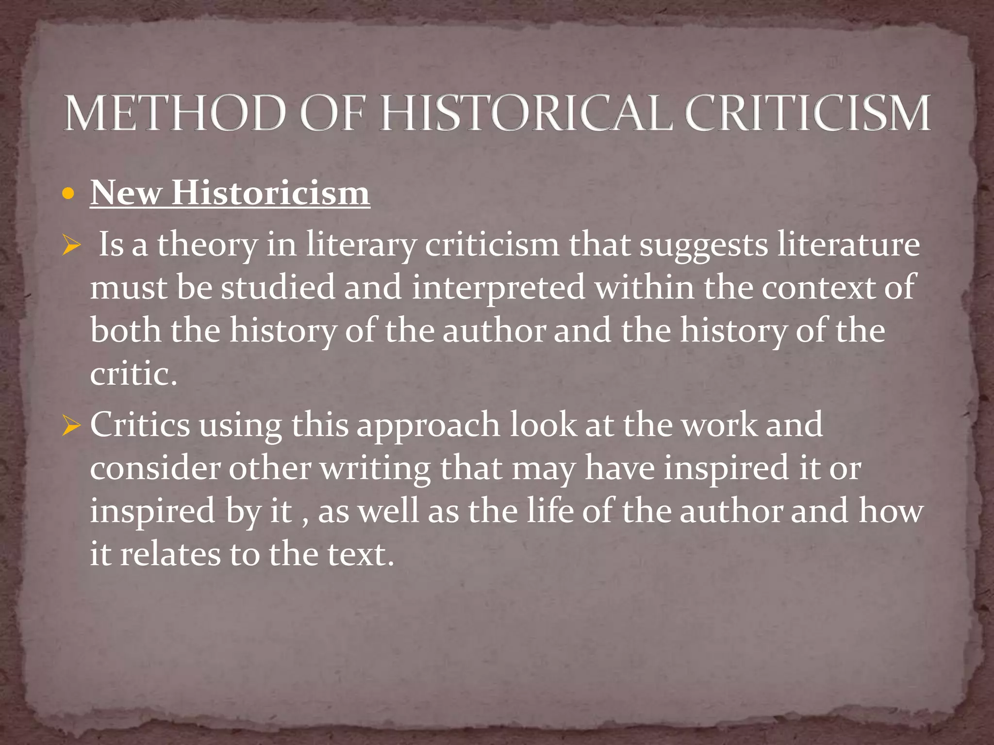 Historical criticism | PPTX