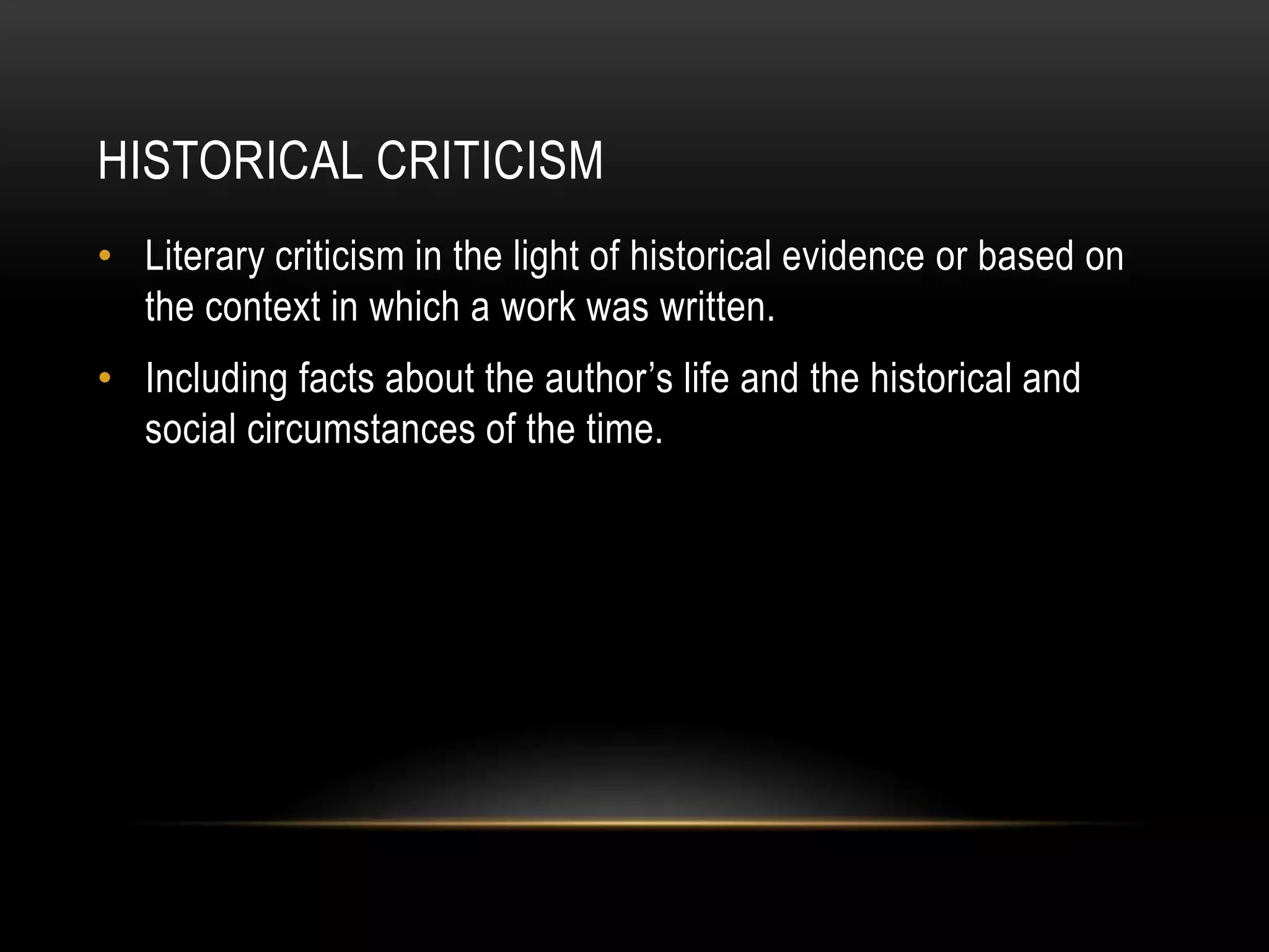 Historical criticism | PPTX