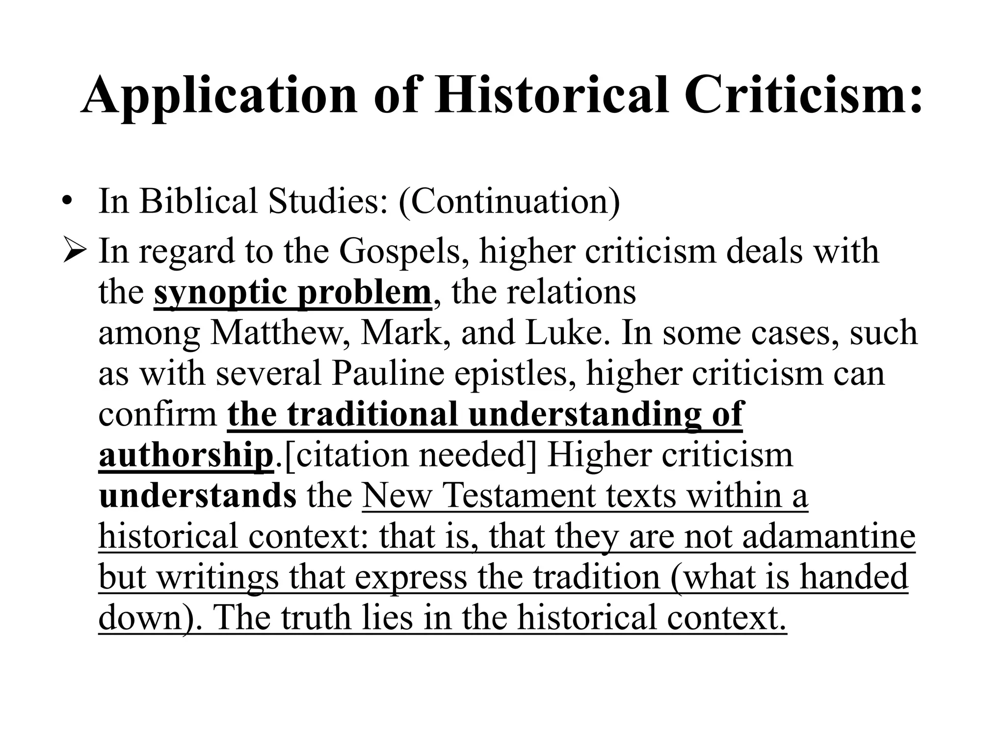 Historical criticism | PPTX