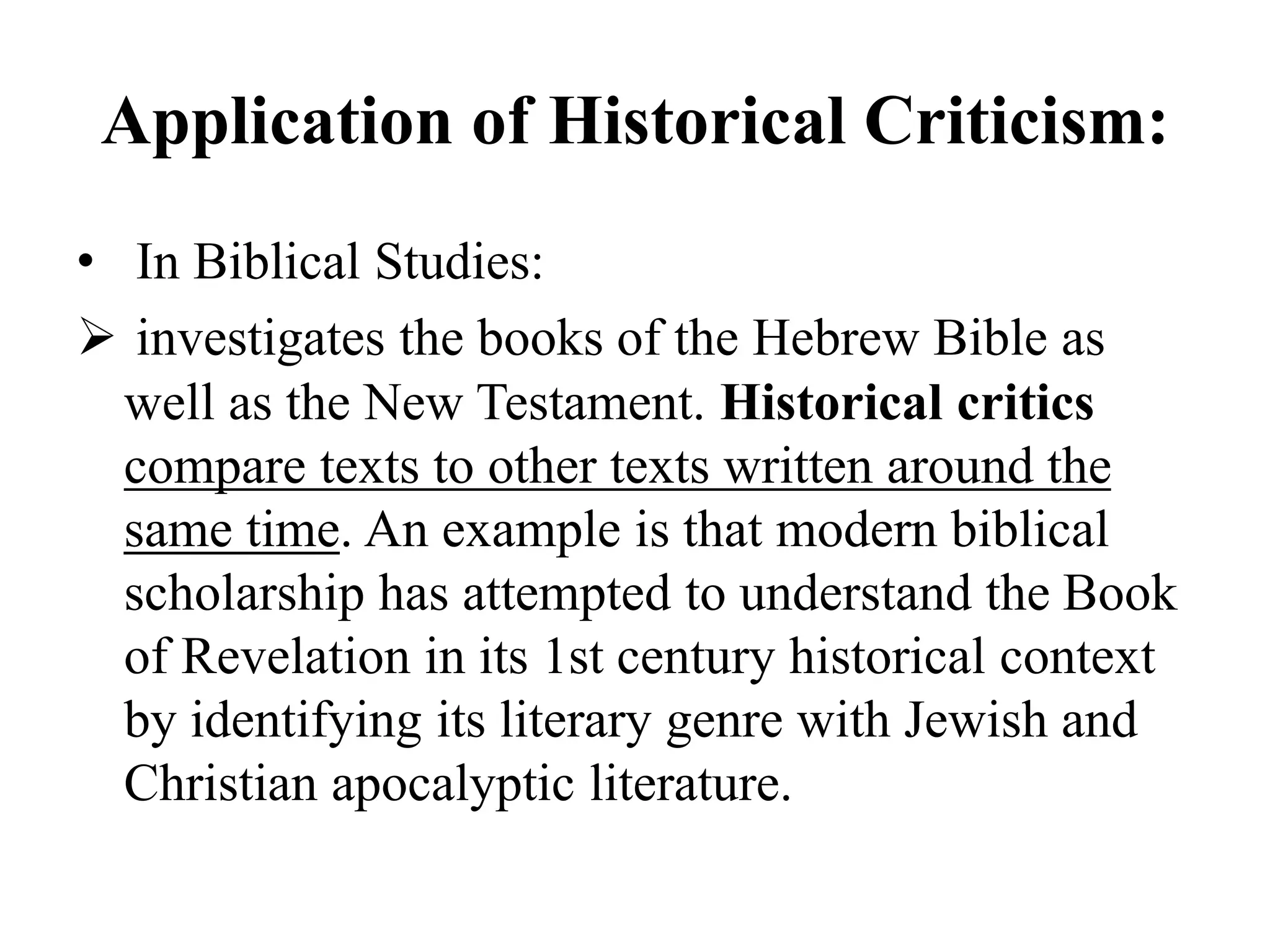 Historical criticism | PPTX