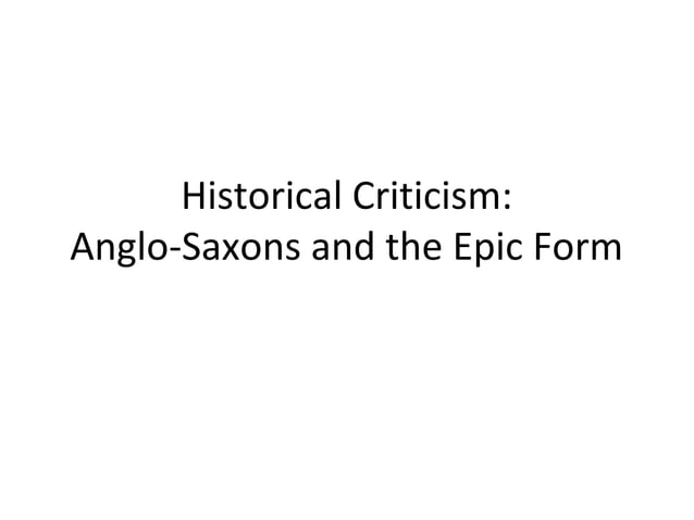 Historical criticism introduction questions | PPT
