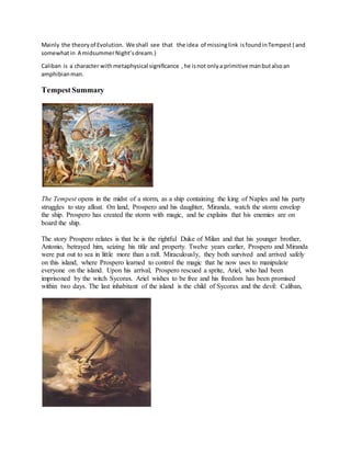 Caliban as the missing link: Shakespear studies. | DOCX