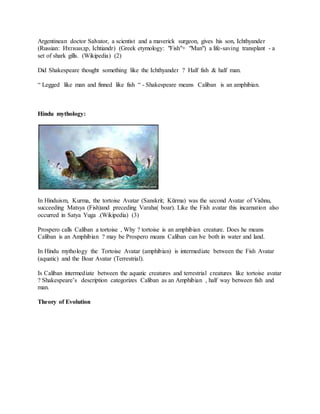 Caliban as the missing link: Shakespear studies. | PDF