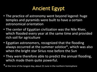 Historical development of astronomy show | PPS