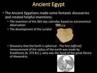 Historical development of astronomy show | PPS