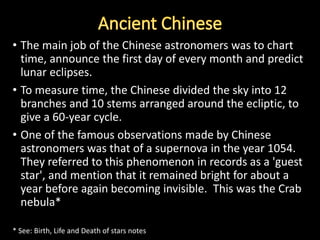 Historical development of astronomy show | PPS