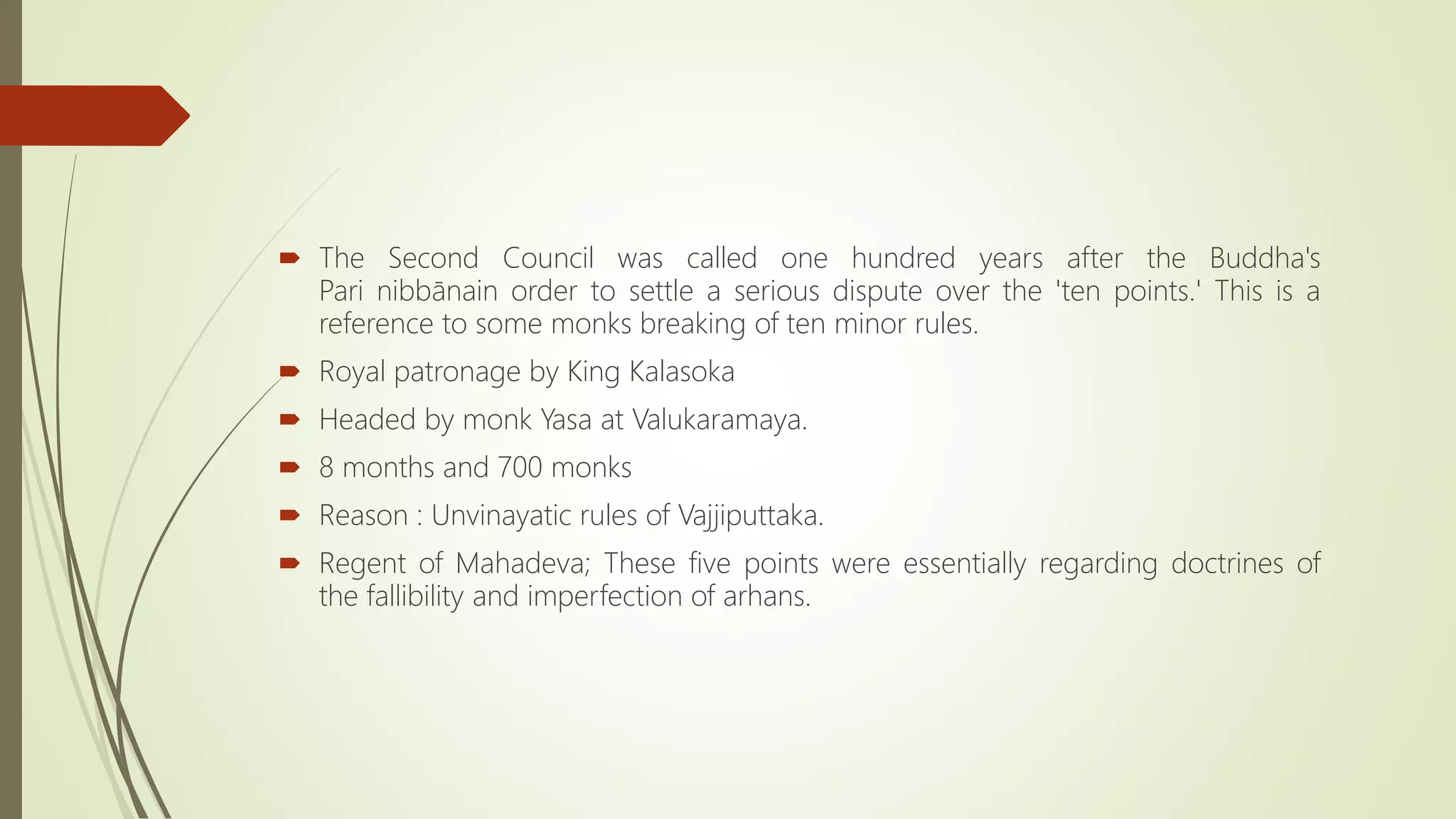 Historical development of buddhist sects in india | PPTX