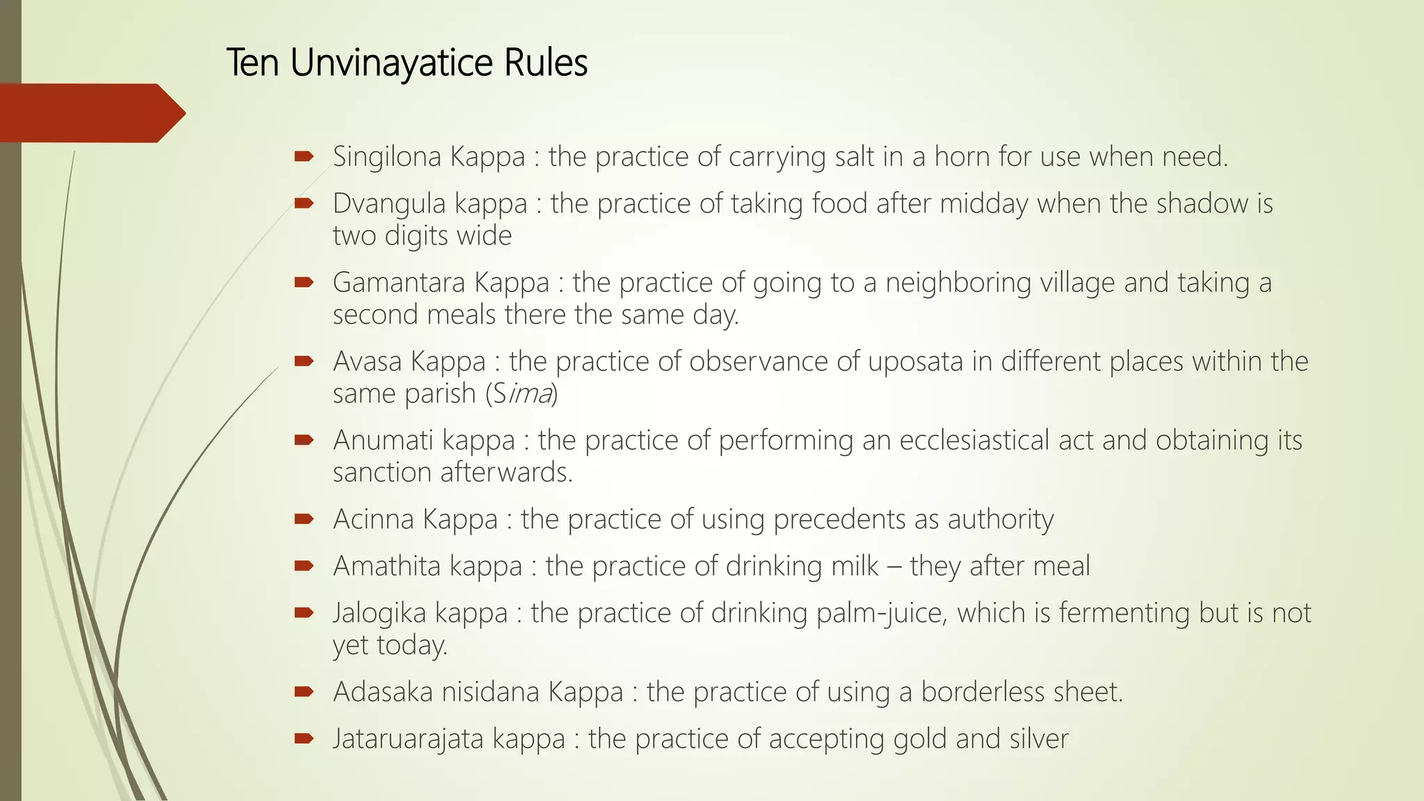 Historical development of buddhist sects in india | PPTX