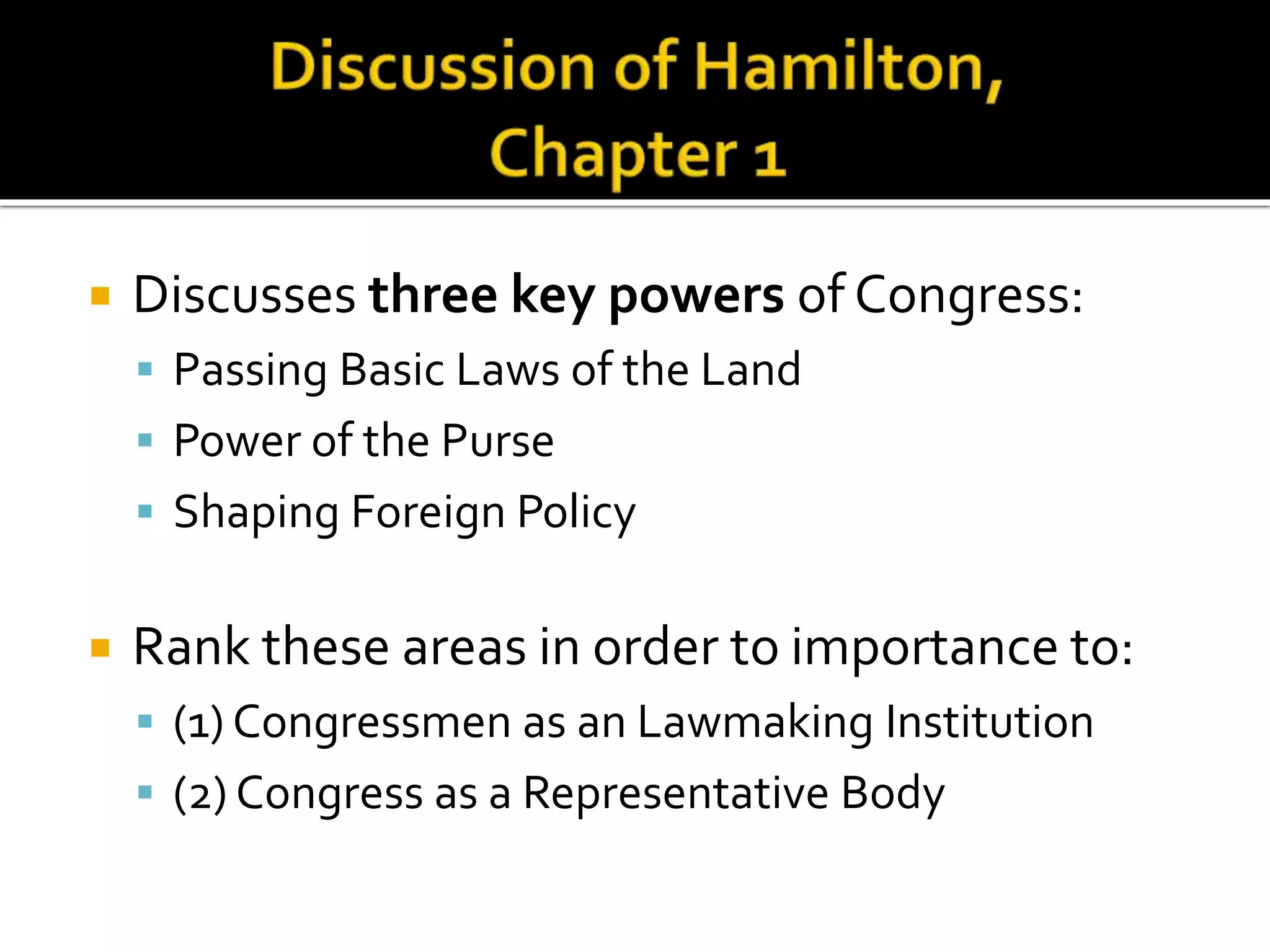 Historical Development of Congress | PPT