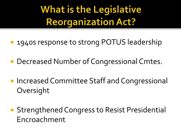 Historical Development of Congress | PPT