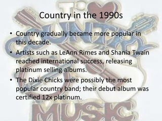 The Historical Development of Country Music | PPTX | Country Music | Music