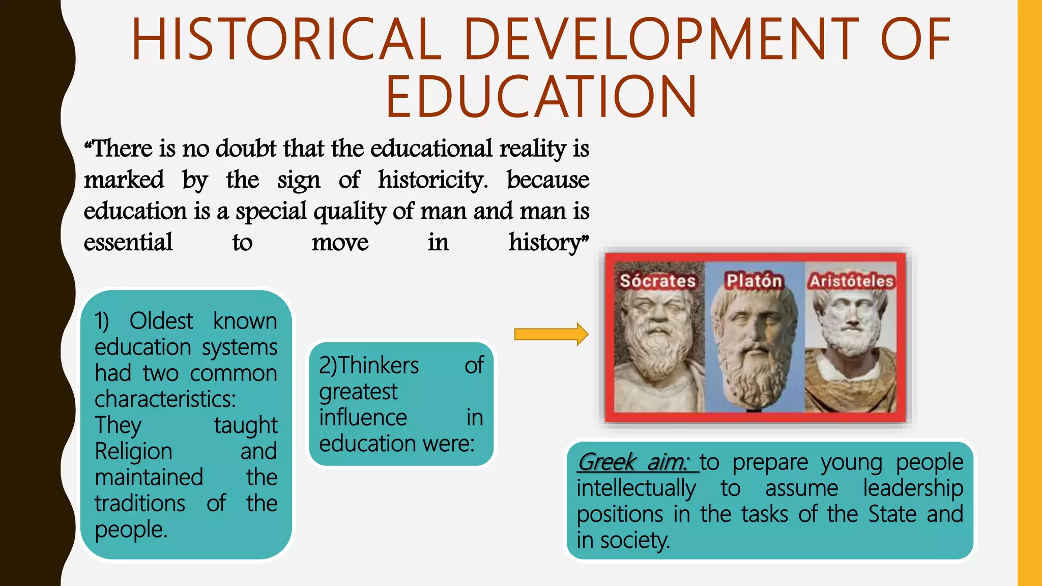 Historical development of education pedagogy | PPT