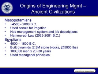 Historical development of engineering dvelopment | PPT
