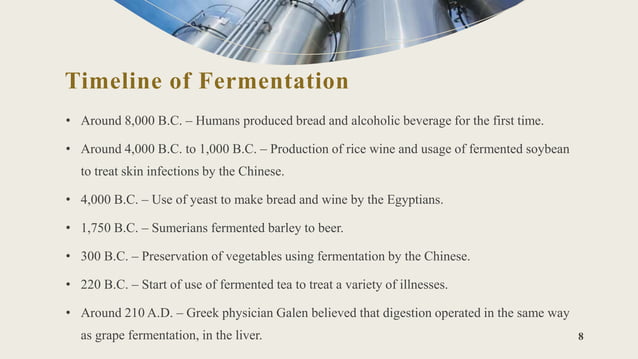 Historical Development of Fermentation | PPTX | Chemistry | Science