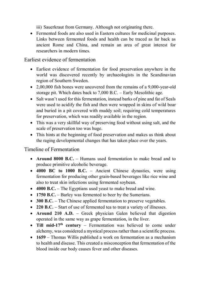 Historical Development of Fermentation | PDF