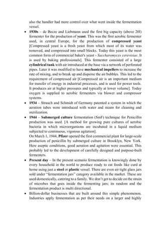 Historical Development of Fermentation | PDF