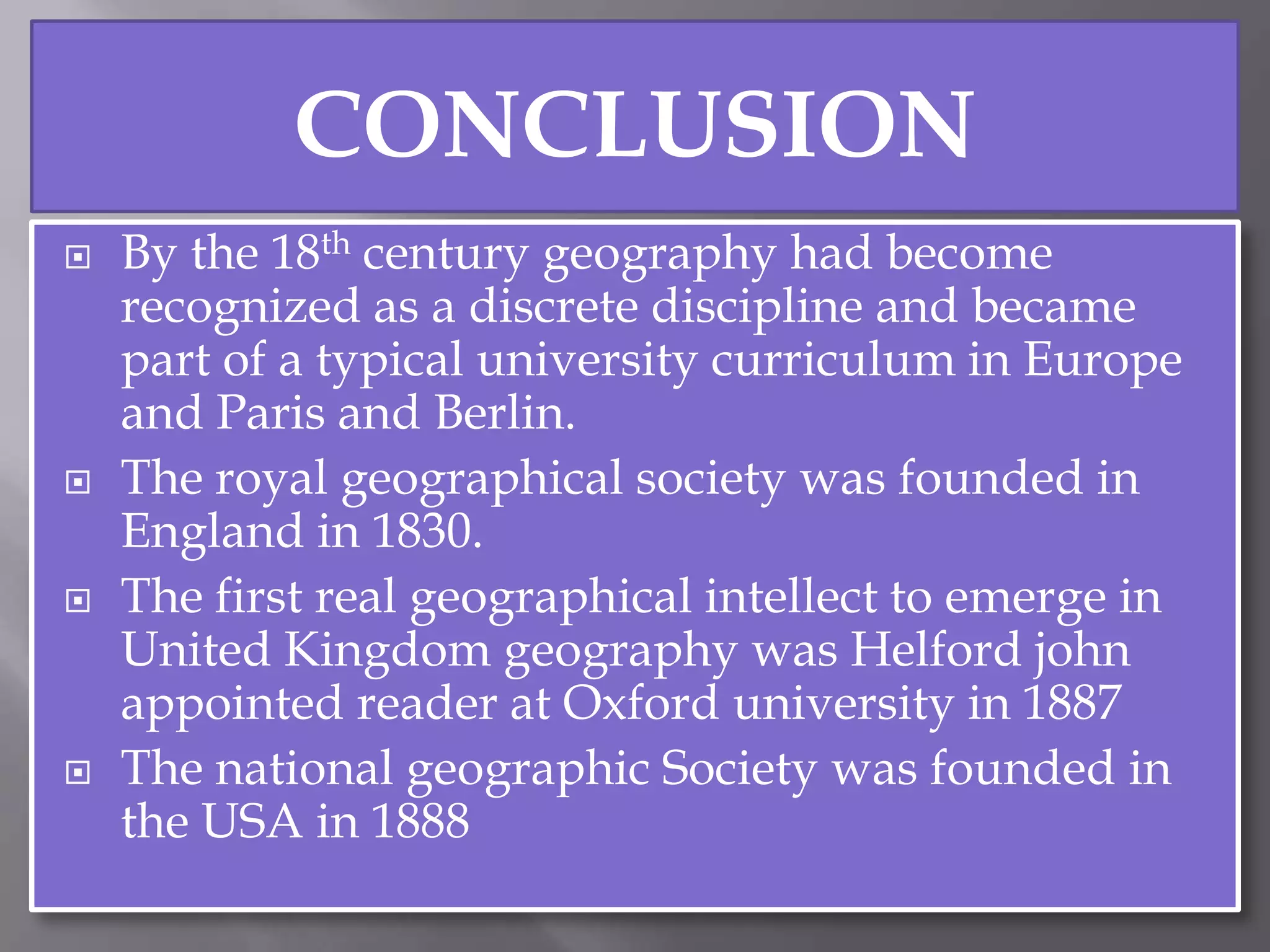 Historical development of geography | PPTX
