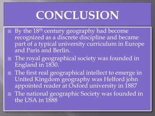 Historical development of geography | PPTX