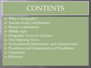 Historical development of geography | PPTX
