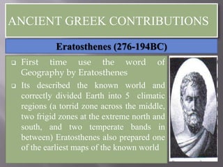 Historical development of geography | PPTX