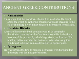 Historical development of geography | PPTX