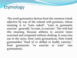 Historical development of gymnastic | PPTX