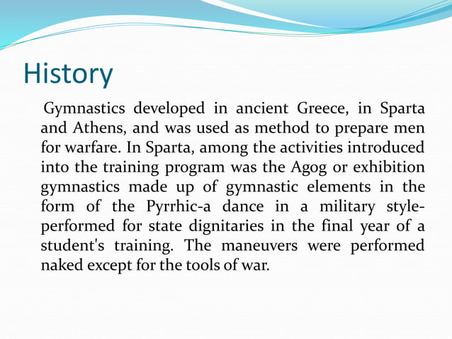Historical development of gymnastic | PPTX