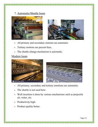 Historical development of loom | PDF