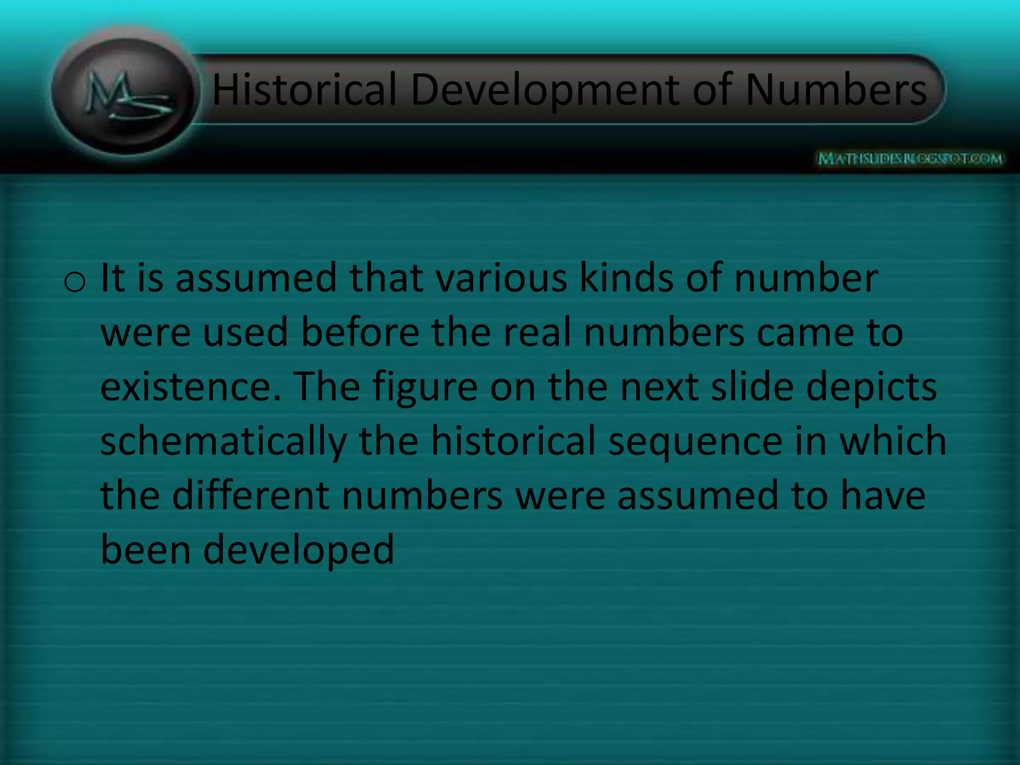 Historical development of numbers | PPTX