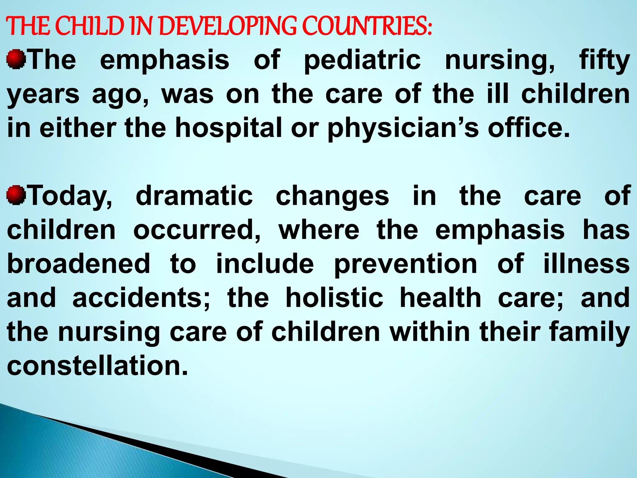 Historical development of pediatrics & pediatric nursing | PPTX