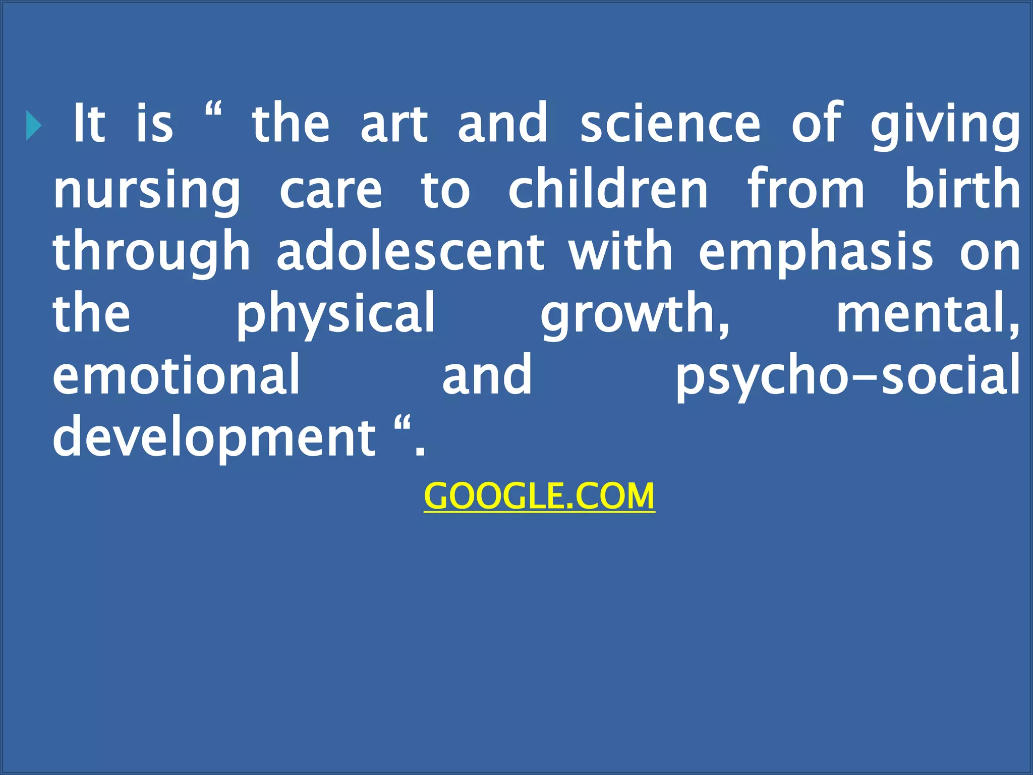 Historical development of pediatrics & pediatric nursing | PPTX