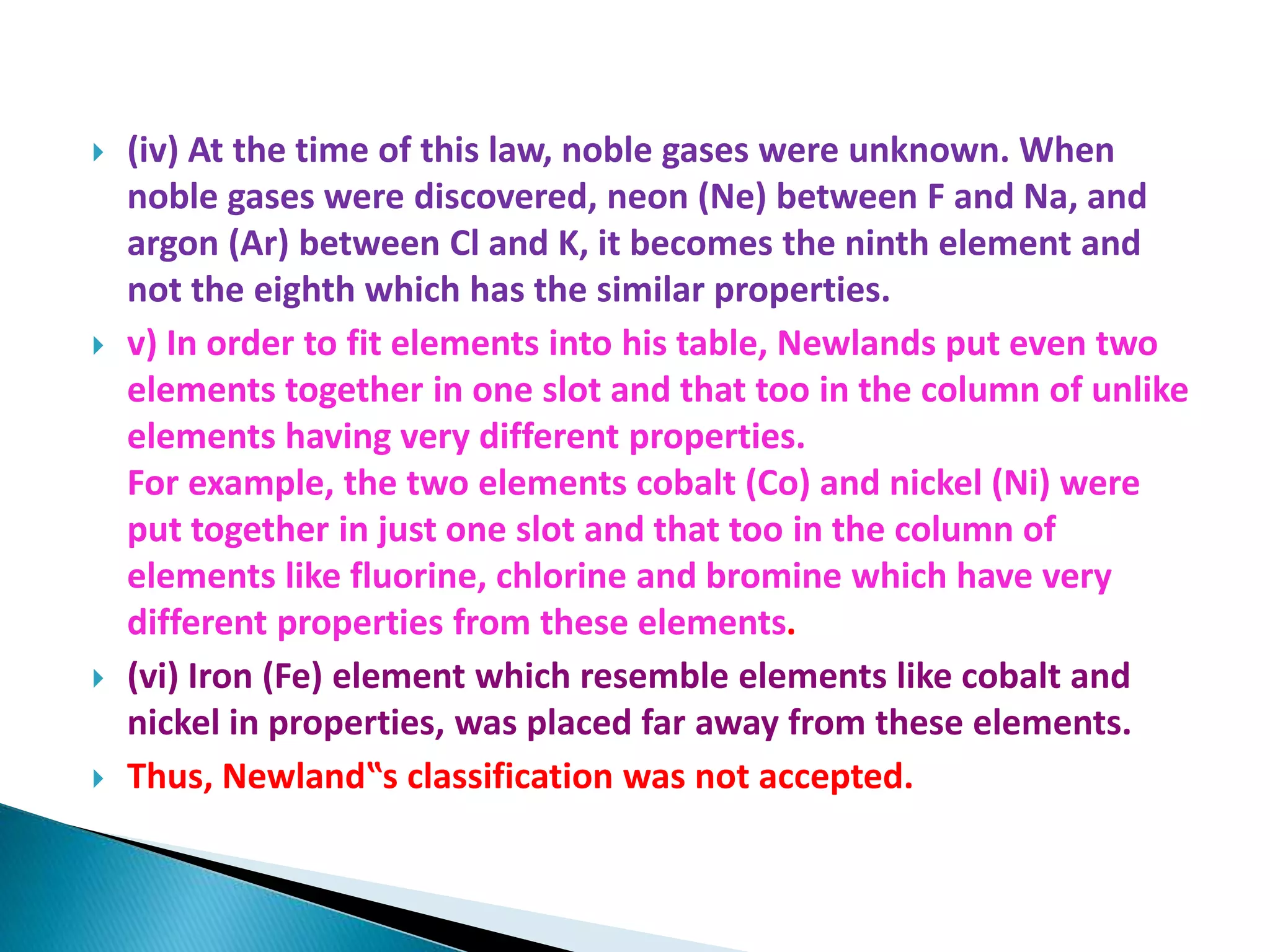 Historical development of periodic table | PPTX
