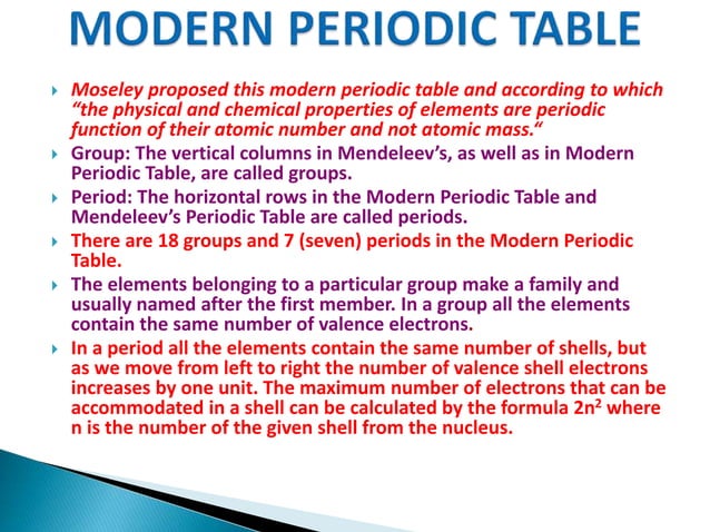 Historical development of periodic table | PPTX | Chemistry | Science