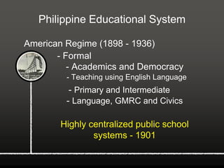 Historical Development of Philippine Educational System | PPTX