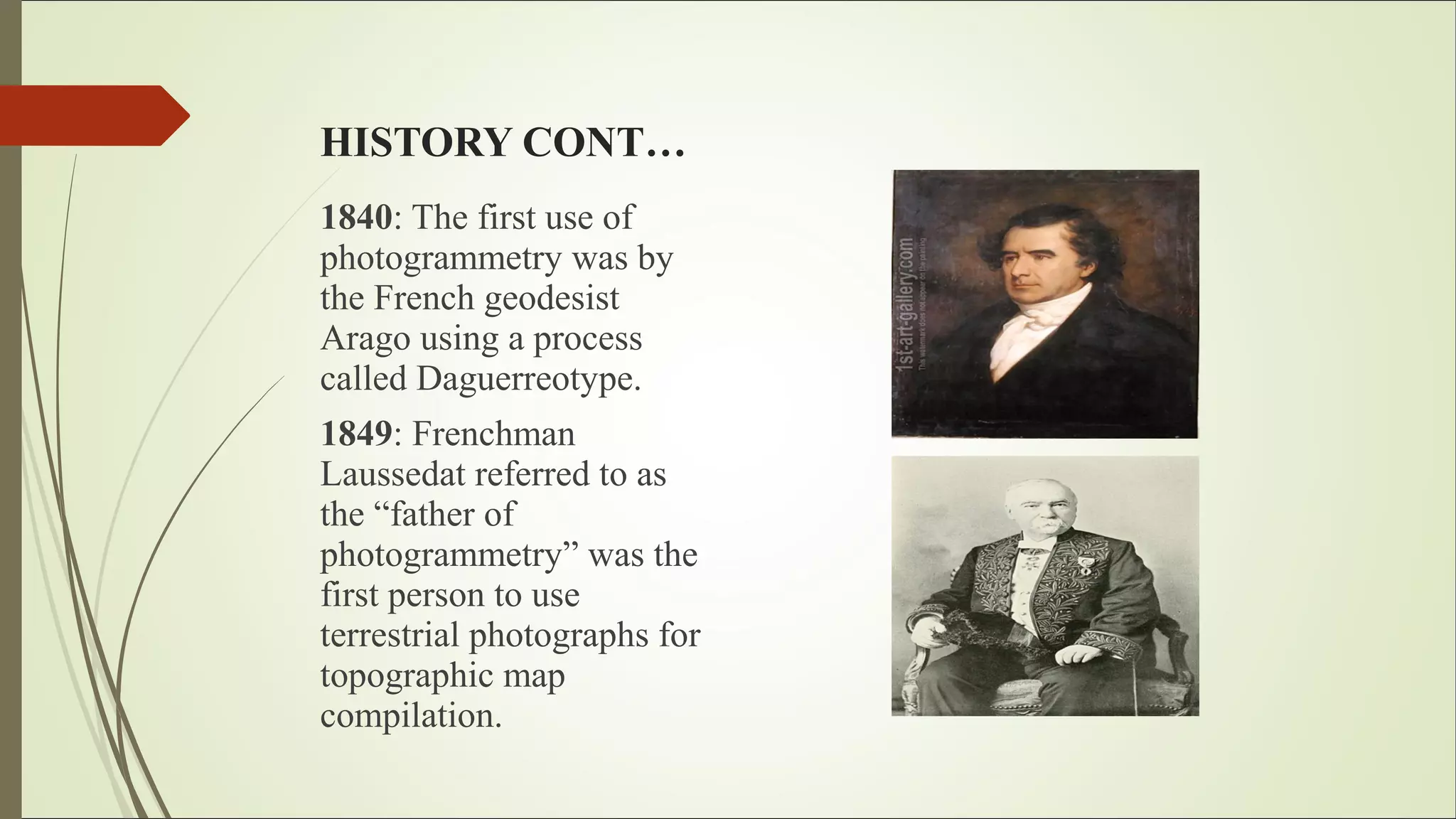 Historical Development of Photogrammetry | PPT