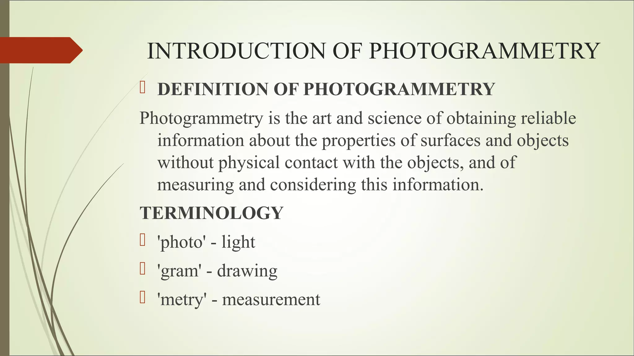 Historical Development of Photogrammetry | PPT