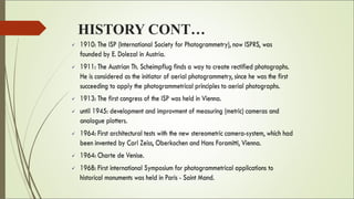 Historical Development of Photogrammetry | PPT