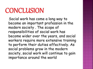 Historical development of social work in u.k. | PPTX