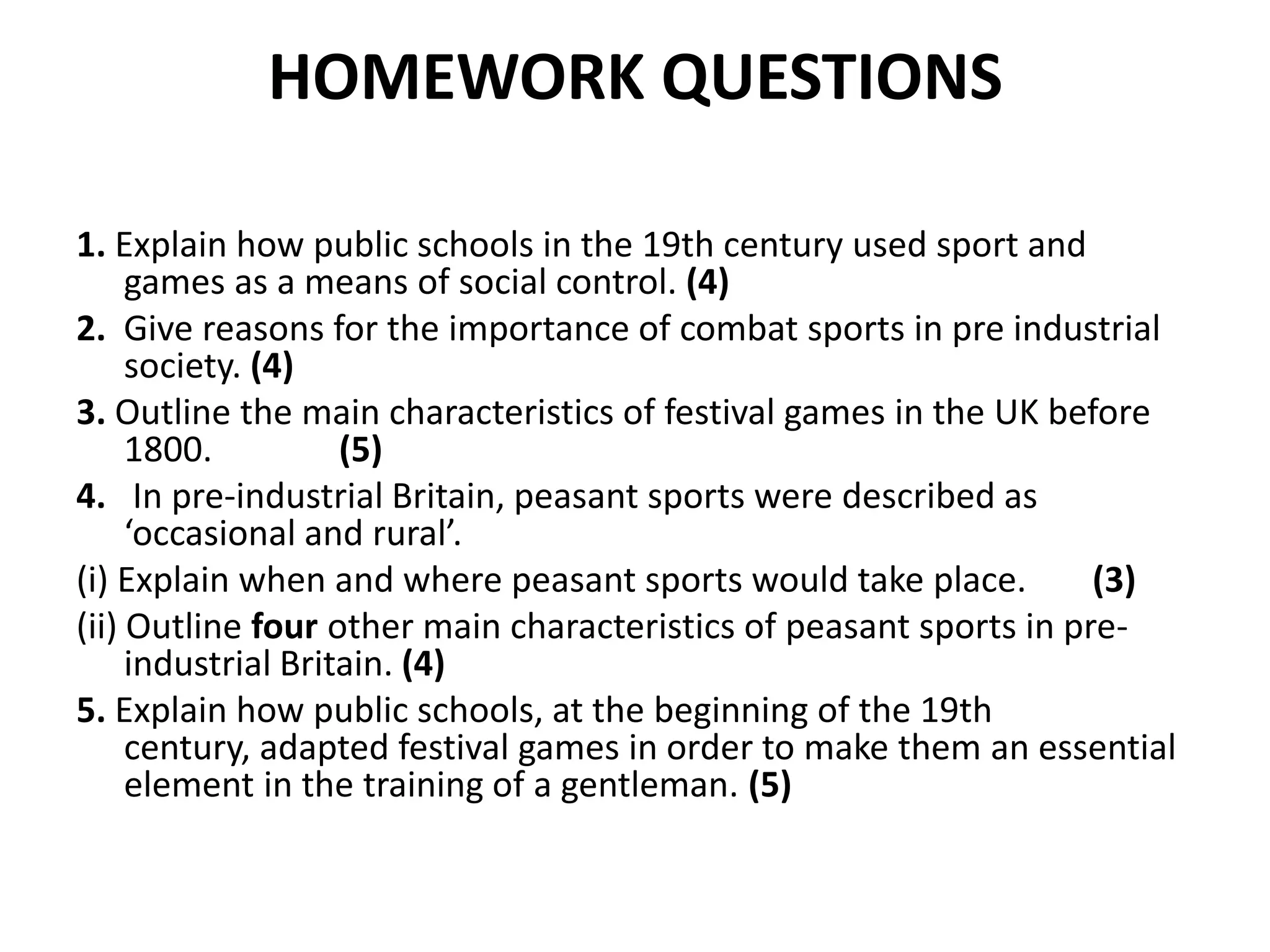 Historical Development of Sport | PPTX