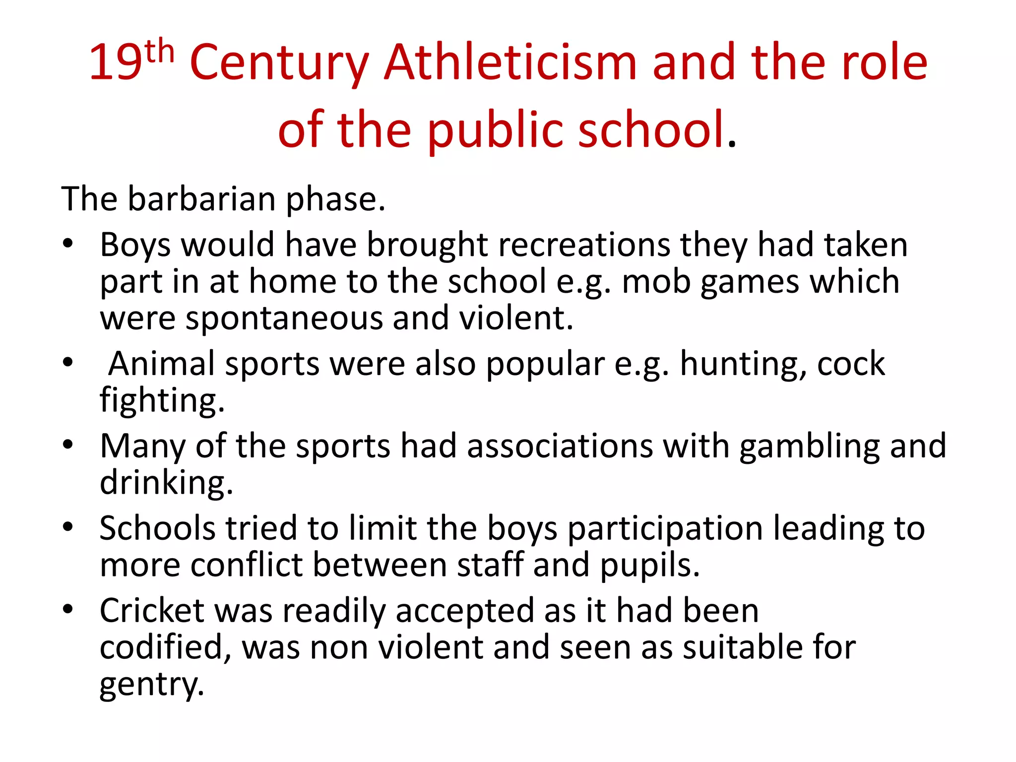 Historical Development of Sport | PPTX